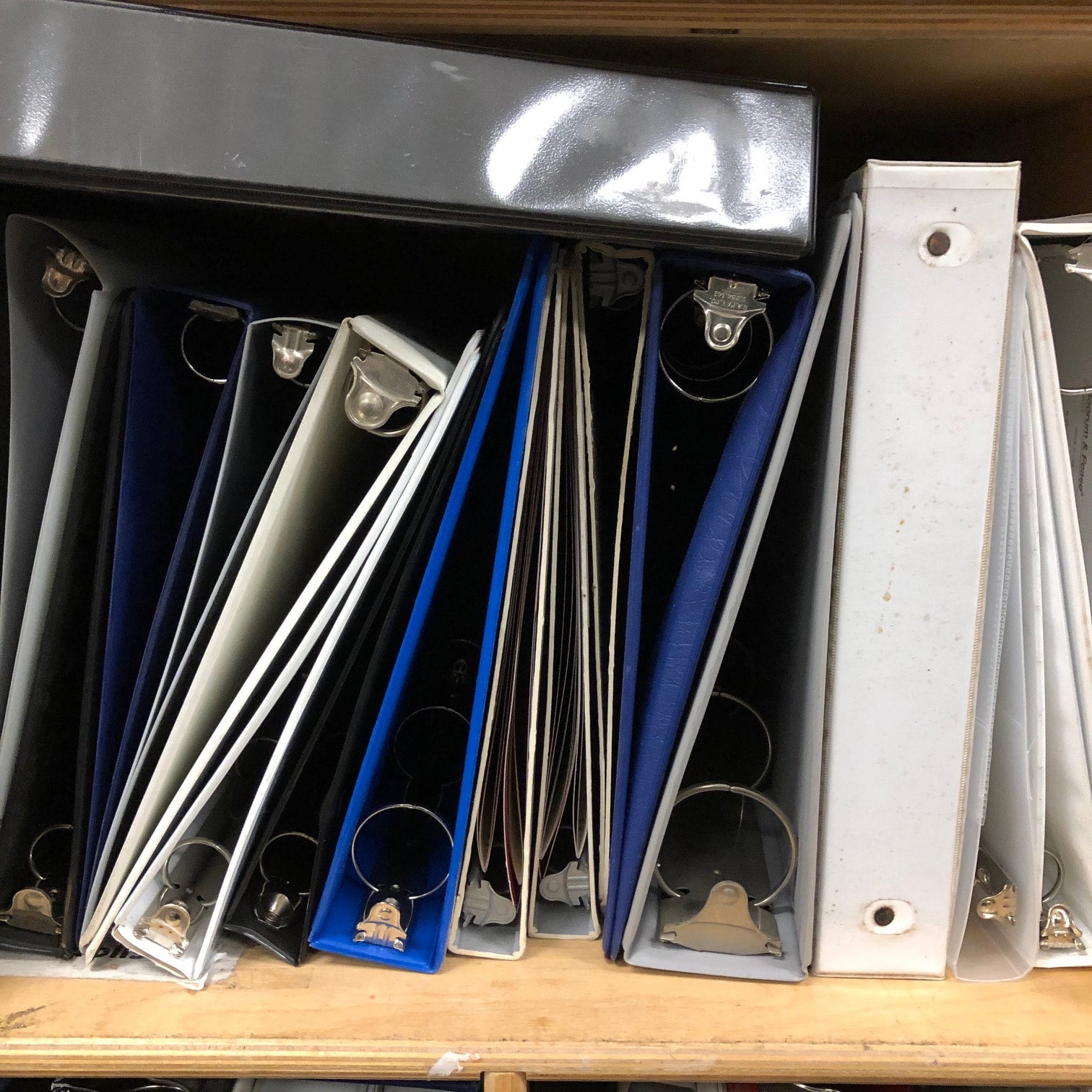 3-ring binders - 4 for $4 - new/used - random assortment - office ...