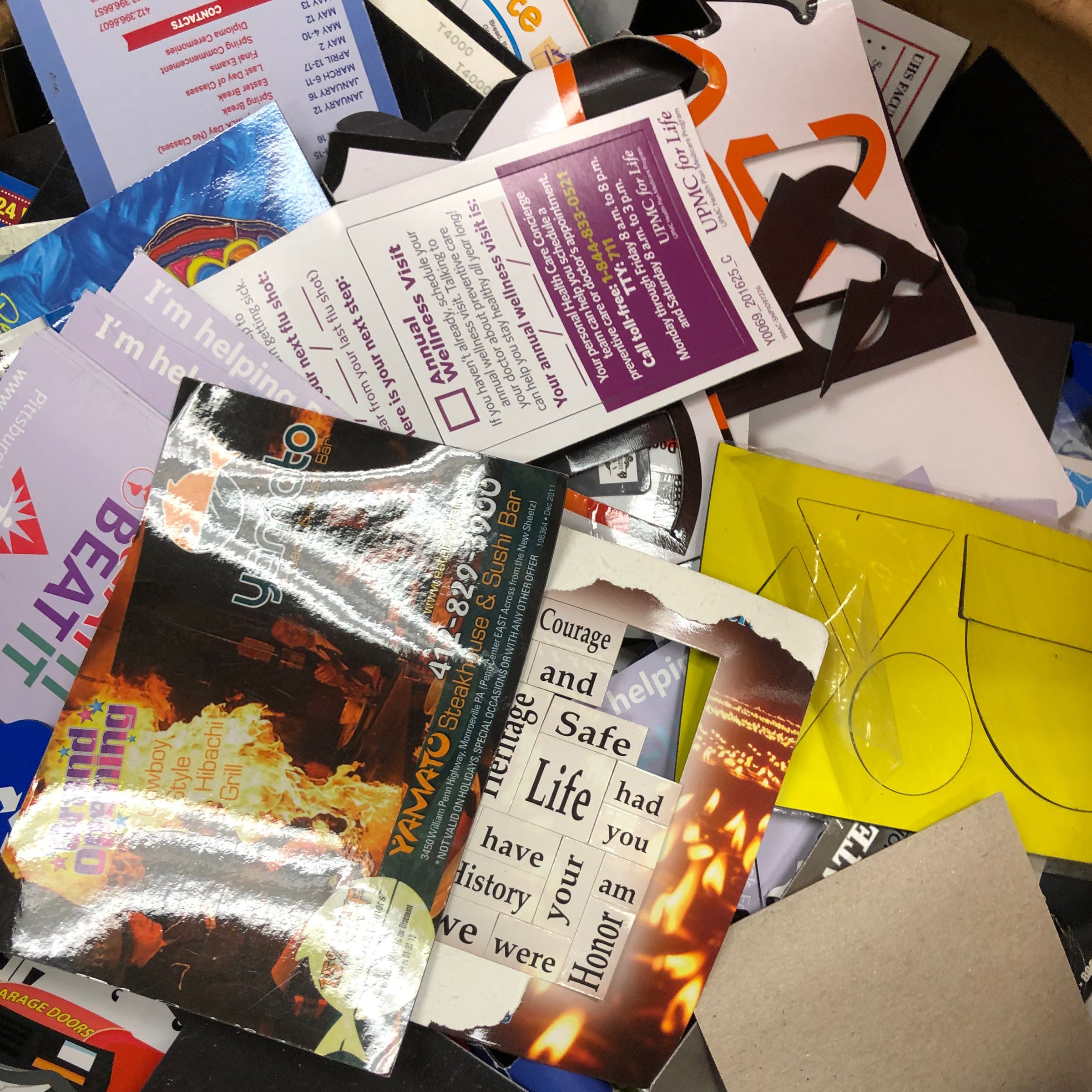 Flat flexible magnets - bulk material - random assortment - printed ...