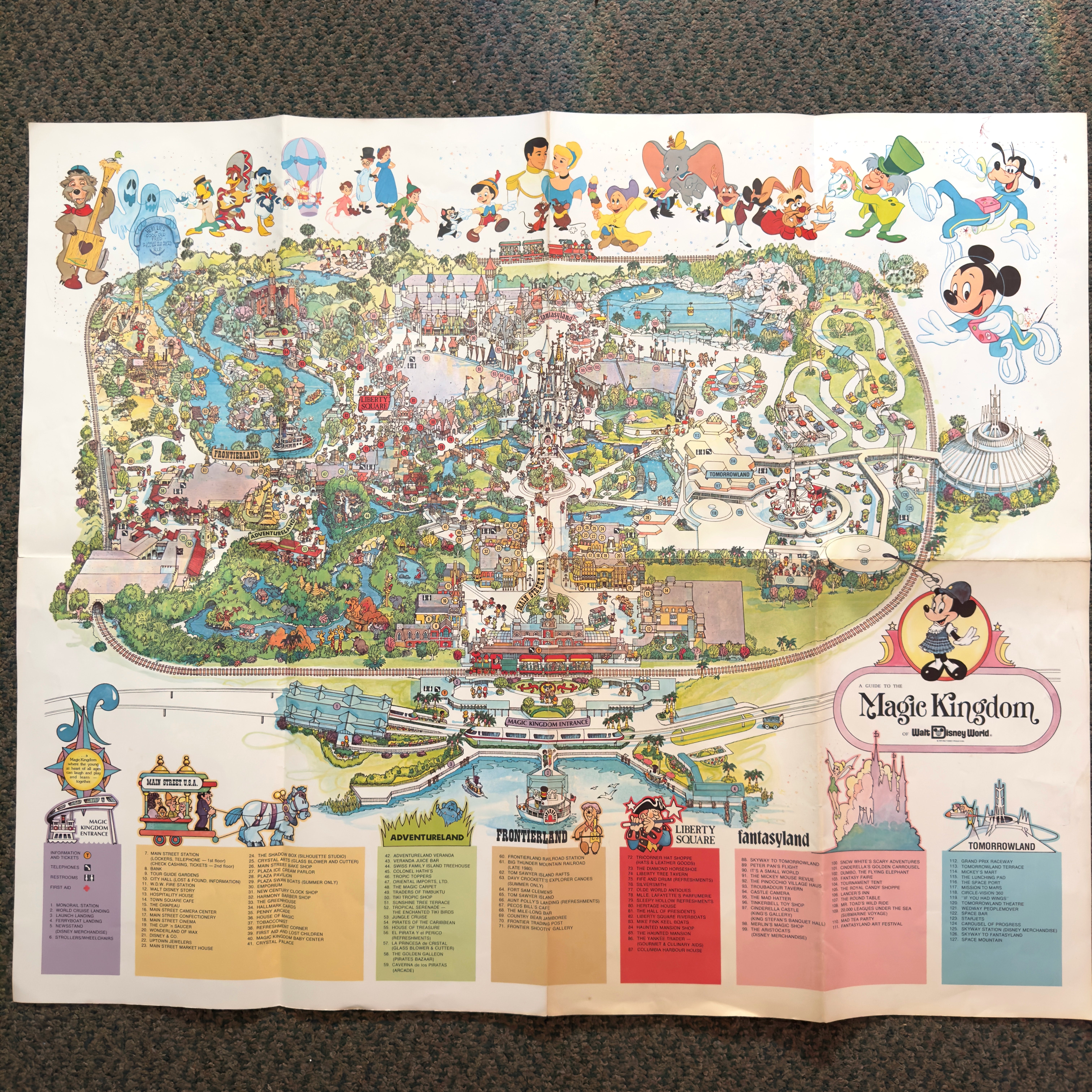 Walt Disney World Magic Kingdom Map